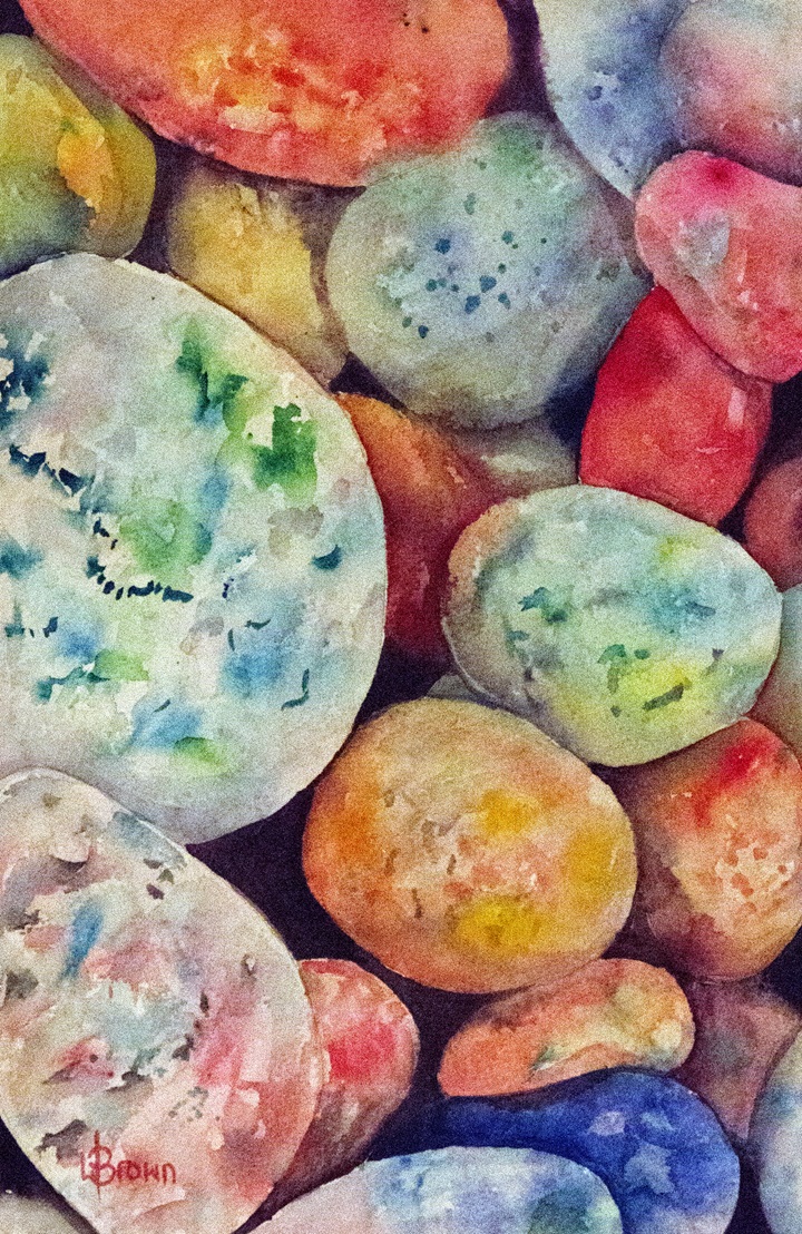 Easy level - Coloured Pebbles